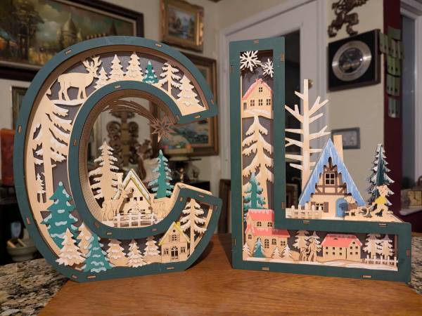 Monogram Wonderland Light-Up Scene by Anthropologie - household items ...