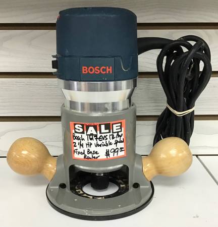 Bosch 1617EVS 12 Amp 2 1/4 HP Variable Speed Fixed Base Router - tools ...