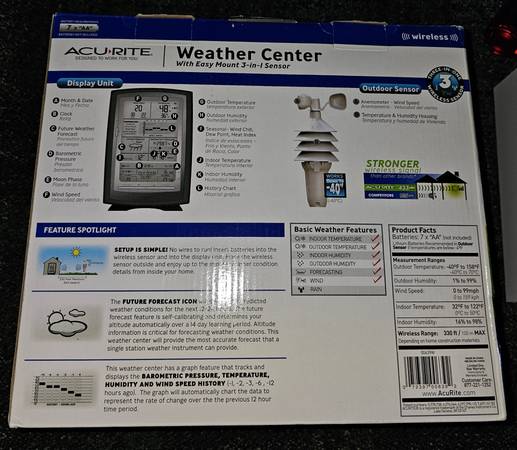 ACU-RITE Wireless Weather Center Station - electronics - by owner ...