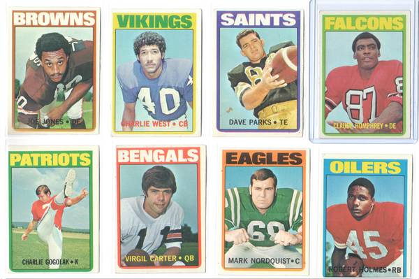 Football Cards - 1972 NFL Lot (30 cards) - sporting goods - by owner ...