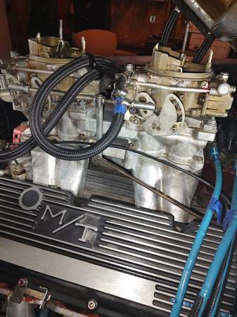 Weiand Tunnel Ram with dual Holley 660cfm BBC - auto parts - by owner ...