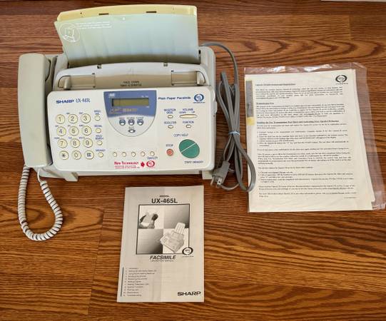 Sharp UX-465L Heavy Duty Plain Paper Facsimile Machine with Operation ...