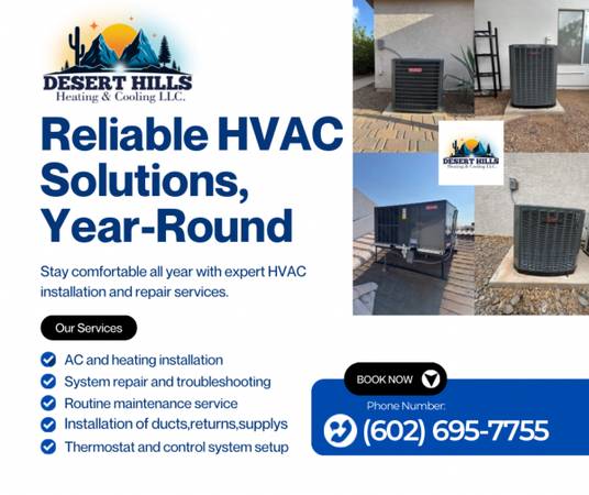 Desert Hills Heating & Cooling LLC -Air Conditioning Unit Rooftop ...
