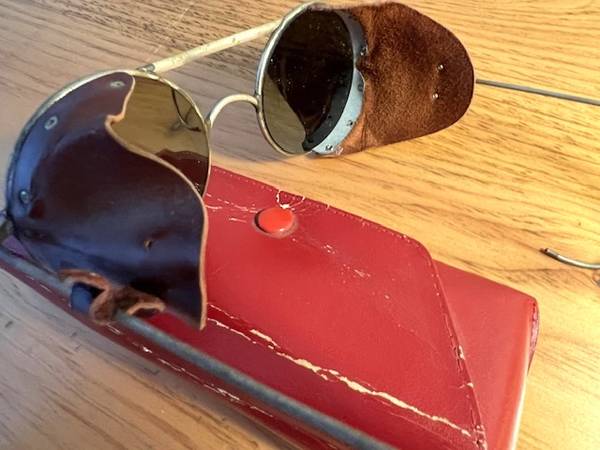 Vintage Early WW2 RAF Type E2 Anti Glare Spectacles/Sunglasses ...