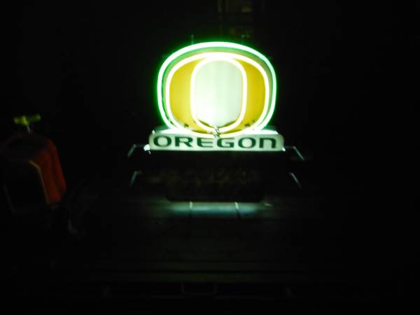 Oregon "Ducks" neon sign 28"x28" - made in USA - sporting goods - by ...