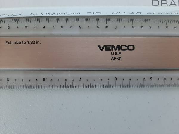 VEMCO Drafting Machine SCALES 12 inch and 18 inch SET - tools - by ...