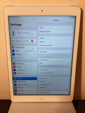 9.7”Apple iPad Air 1 64 GB Wi-Fi + Cellular- Unlocked worldwide ...