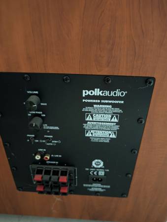Subwoofer for home theater, polk audio, 12" - electronics - by owner ...