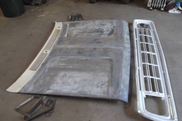 72-80 Dodge PU/Ramcharger Bird bath hood,hinges,latch&cowl,Grille,bezl ...