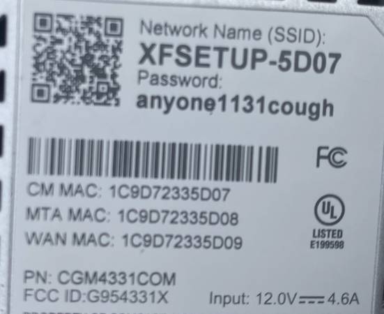 📶 Comcast Xfinity XB7-T Gigabit Modem WiFi Router – AS IS, No Power C ...