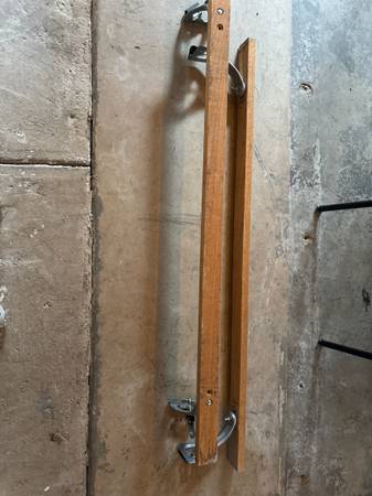 Vintage Quik-N-Easy Roof Rack Set – Barn Find – Excellent Patina w/ Oak ...