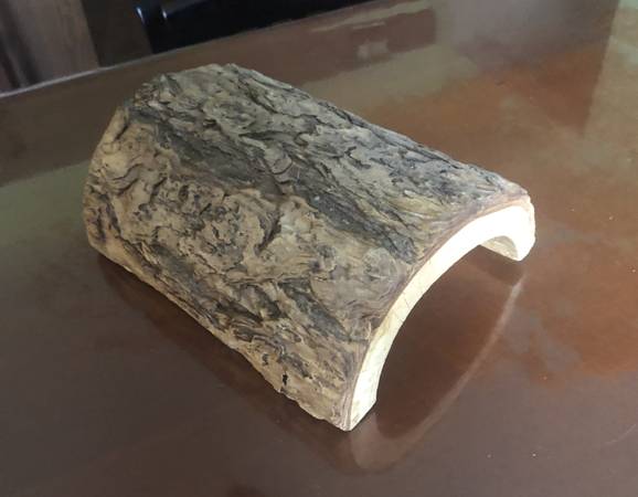 Medium all natural log hide for your reptile or small animal habitat ...