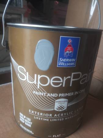 Sherwin Williams EXTERIOR paint FLAT Light gray - general for sale - by ...