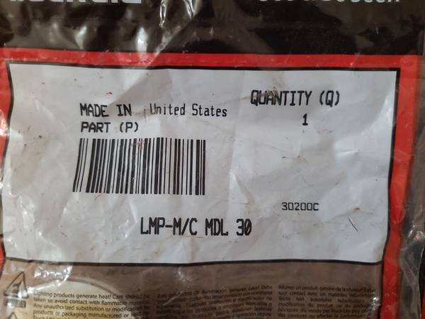 (4) Truck-Lite 30200C Lamp Marker Clearance Utility 2" Model 30 - auto ...