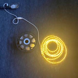 Wintergreen Lighting 2 sets 114' Warm White LED 1/2" Rope Light 2 Wire ...