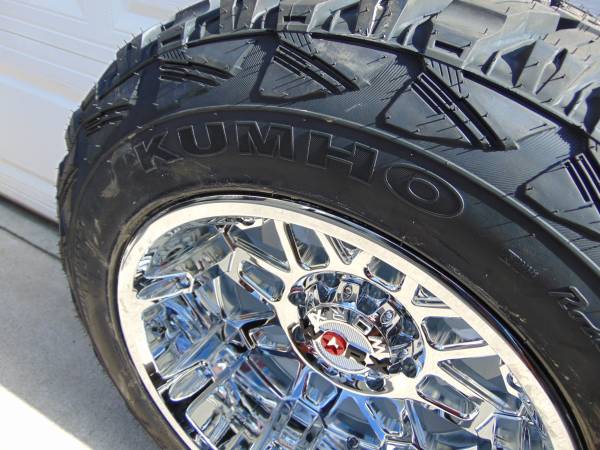 New 20X12 Chrome Rims LT 35 12.50 20 Kumho MT Tires *FORD*8X170*-44MM ...