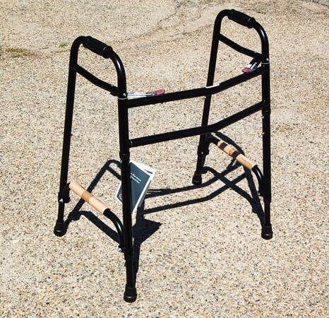 ROSCOE MEDICAL HEAVY DUTY DELUXE TWO BUTTON BARIATRIC WALKER - health ...