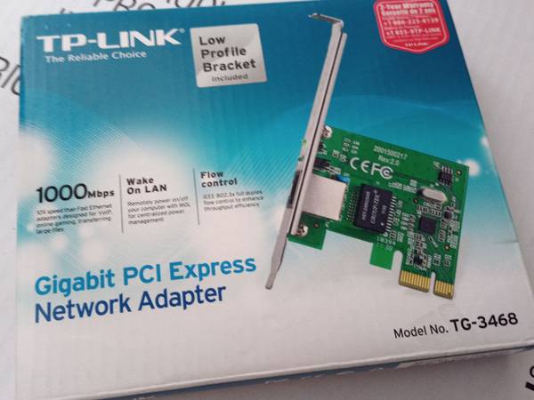 1000Mbps Gigabit network card PCI-e bus TP-link TG-3468 - computer ...