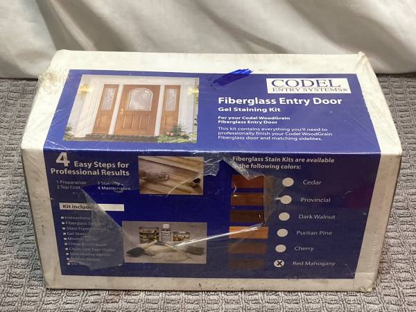 New CODEL ENTRY SYSTEMS FIBERGLASS ENTRY DOOR GEL STAINING KIT, RED ...