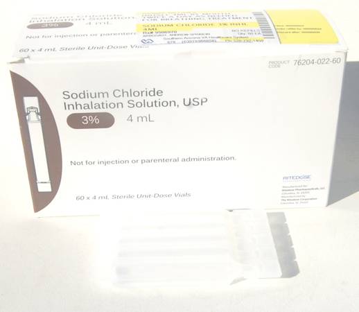 Sodium Chloride Inhalation Solution for nebulizer, box of 60 - health ...