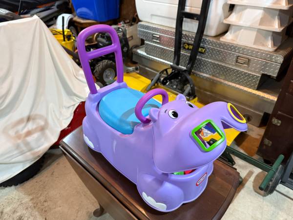 Baby Hippo with Blocks, push handle, ride toy - baby & kid stuff - by ...