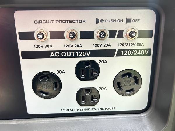 Honda em7000is Generator Quiet Model with Cover and Owners Manual ...