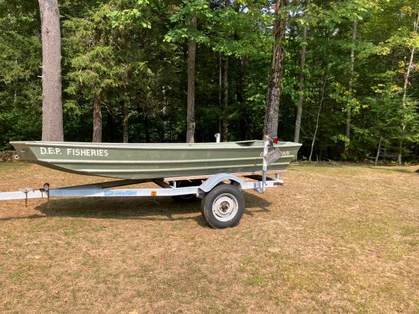 Grumman 14ft utility jon - all welded aluminum with trailer - boats ...
