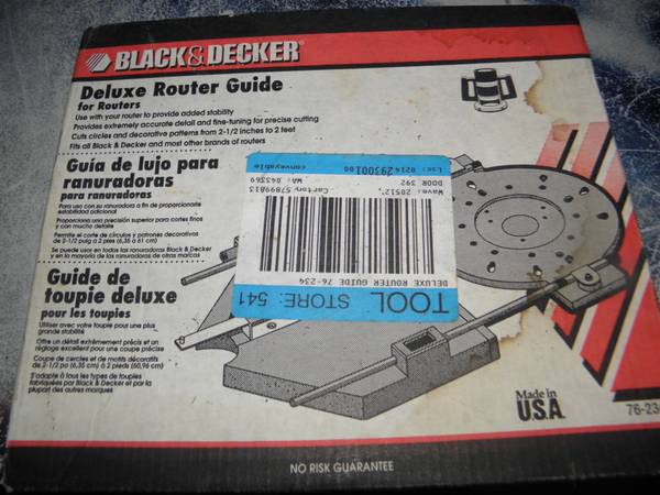 Black & Decker Deluxe Router Guide - Unopened - tools - by owner - sale ...