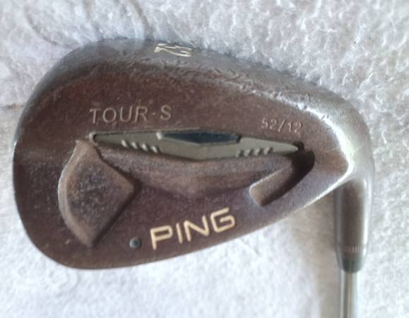 Ping Tour-S Black Dot Raw/Rusty RH, 52°/12° G-Wedge S-Flex Steel.. EXC ...