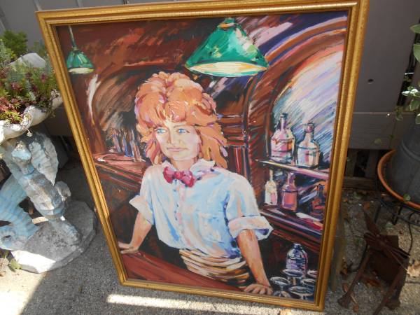 73 Signed Farrah Fawcett Ships Bar Painting Pioneer Square Seattle Wa ...