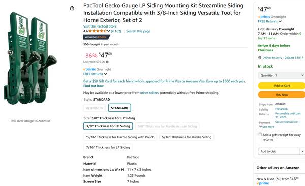 LP- Smartside installation tool - general for sale - by owner - craigslist