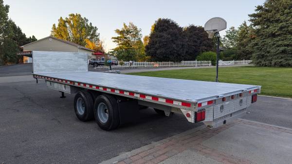 24x8 Aluminum Gooseneck 20k Flatbed Trailer - trailers - by owner ...