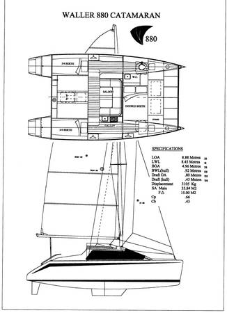 Waller 880 catamaran 2008 - boats - by owner - marine sale - craigslist