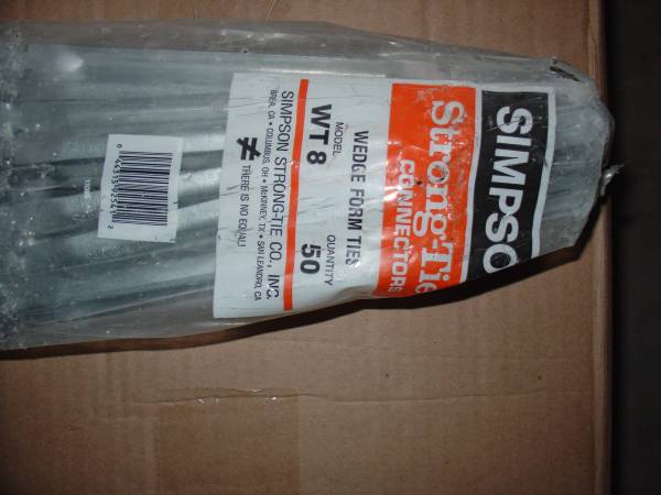 Simpson Wedge Form Ties for Concrete - materials - by owner - sale ...