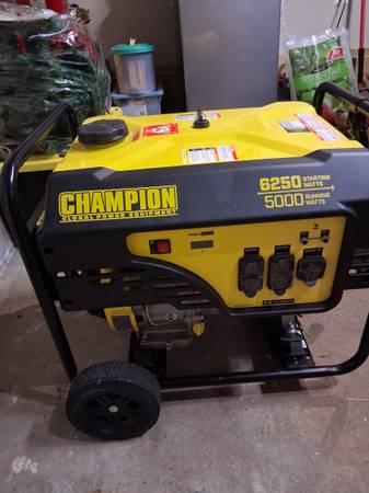 Champion portable generator 6250/5000 - farm & garden - by owner - sale ...