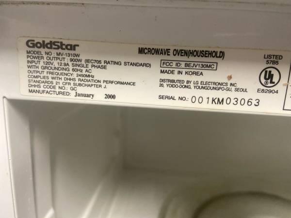 GOLD STAR ABOVE STOVE MICROWAVE OVEN - appliances - by owner - sale ...