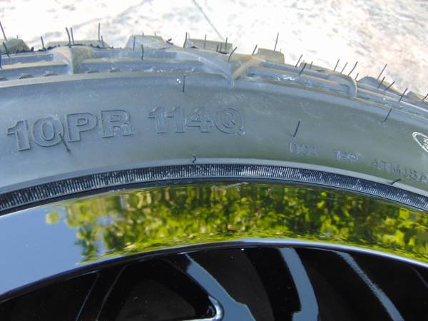 New 20X12 Black RBP ATOMIC Rims LT 33 12.50 20 MT Tires *6Lug* *-44MM ...